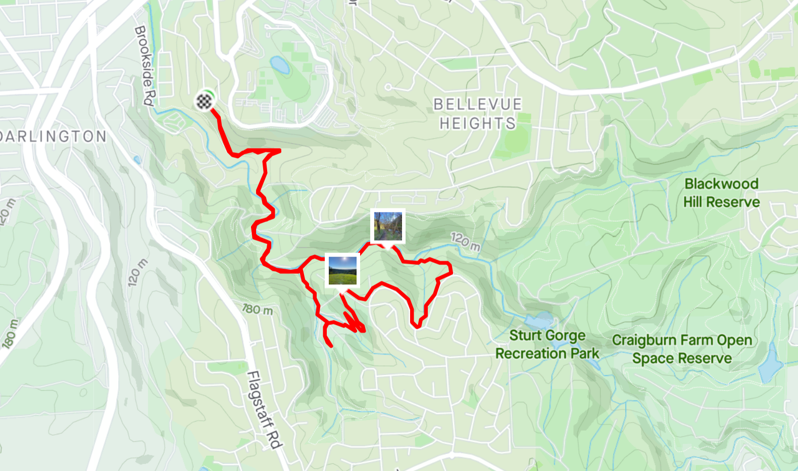 River Trail and Lomandra Trail Combined Hike at Sturt Gorge Recreation ...